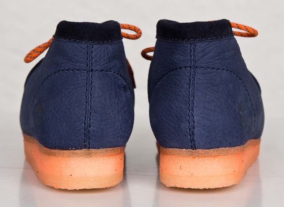 MF Doom x Clarks Originals Wallabee - Navy and Orange