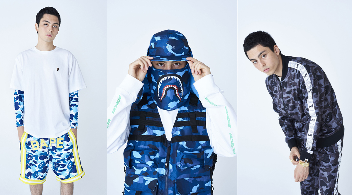 BAPE Full-Zip Double Shark Hoodie in ABC Camo - Modern Notoriety