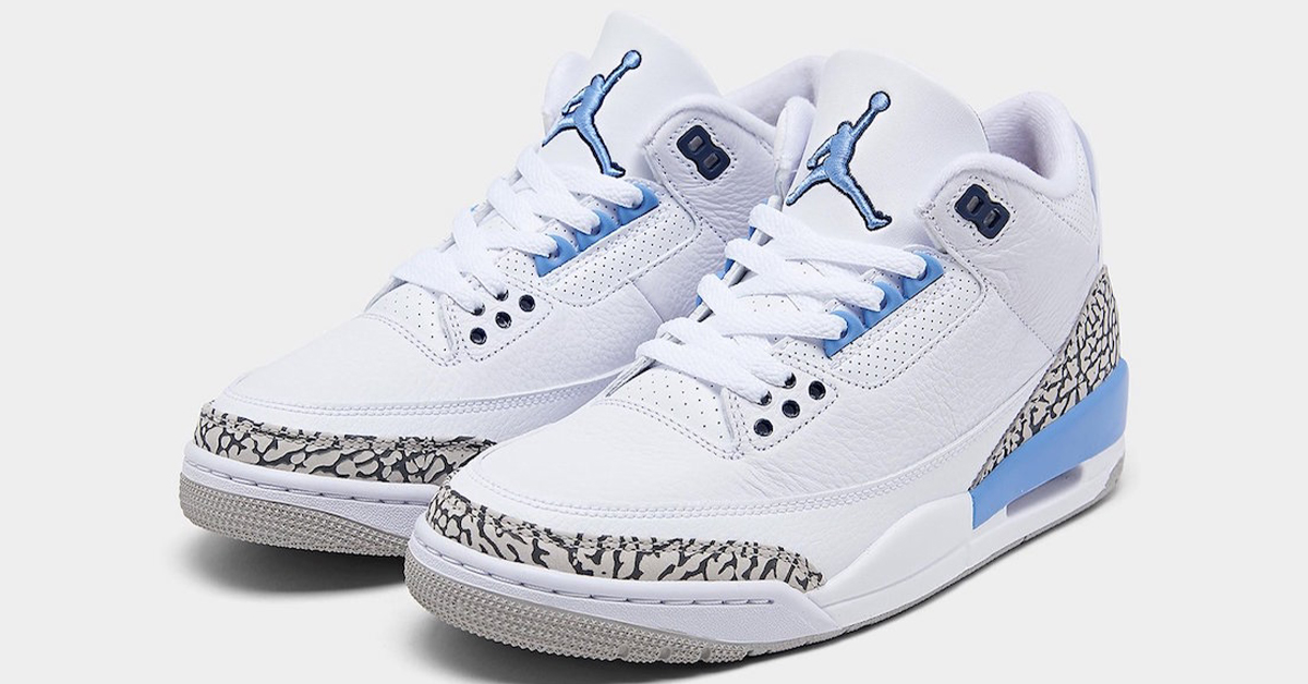 Official Look at the Air Jordan 3 "UNC" - Modern Notoriety