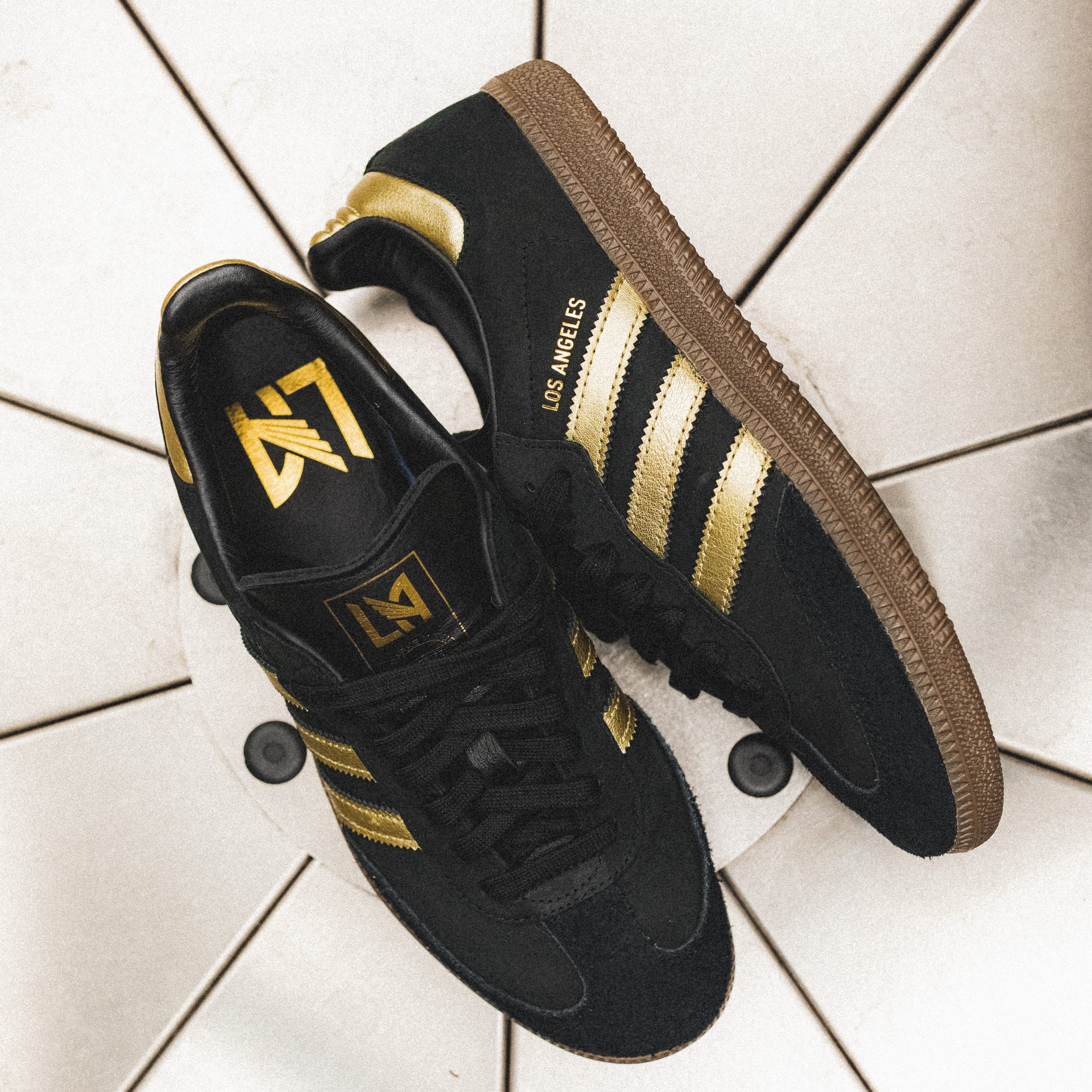 LAFC and adidas Unveil Limited-Edition Black & Gold Sambas - Modern ...