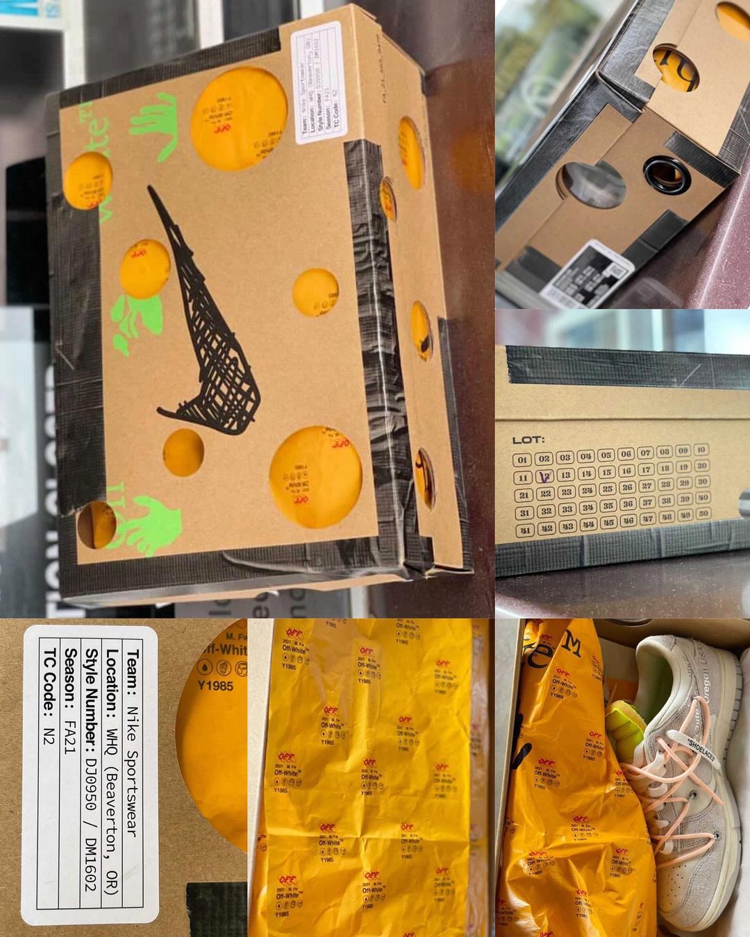 First Look: Off-White x Nike Dunk Low "The 50" Packaging - Modern Notoriety