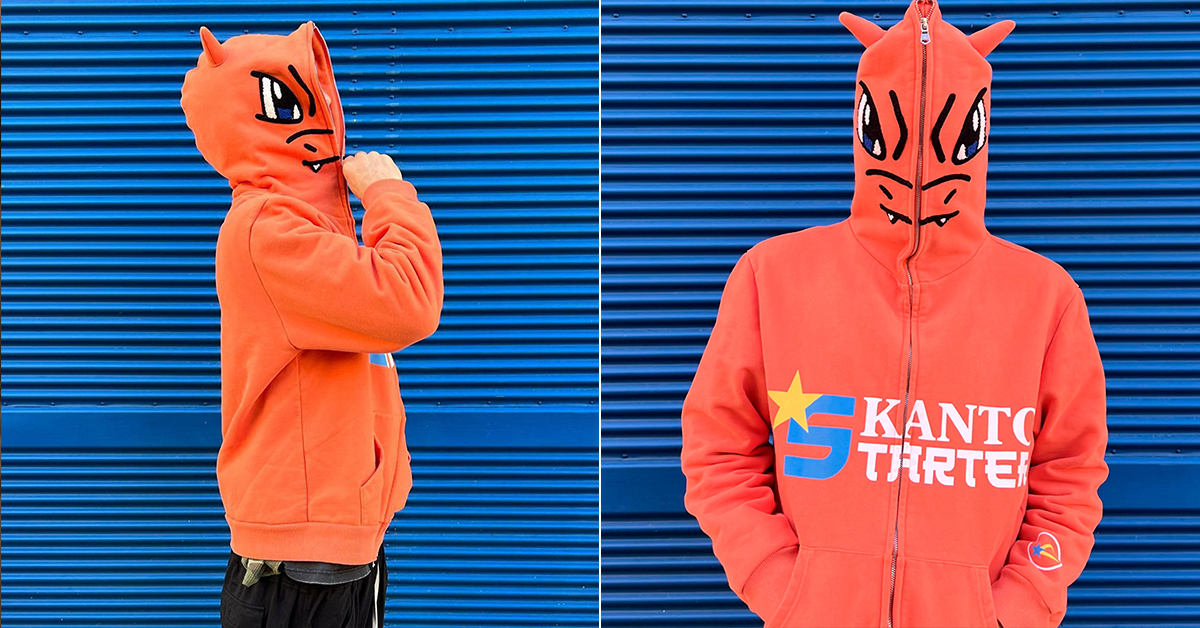 Kanto Starter Drops Charizard CHAR FACE Hoodie - Modern Notoriety