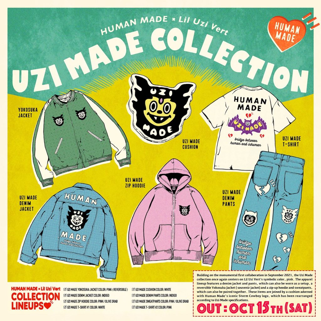 HUMAN MADE Unveils New Collection With Lil Uzi Vert - Modern Notoriety